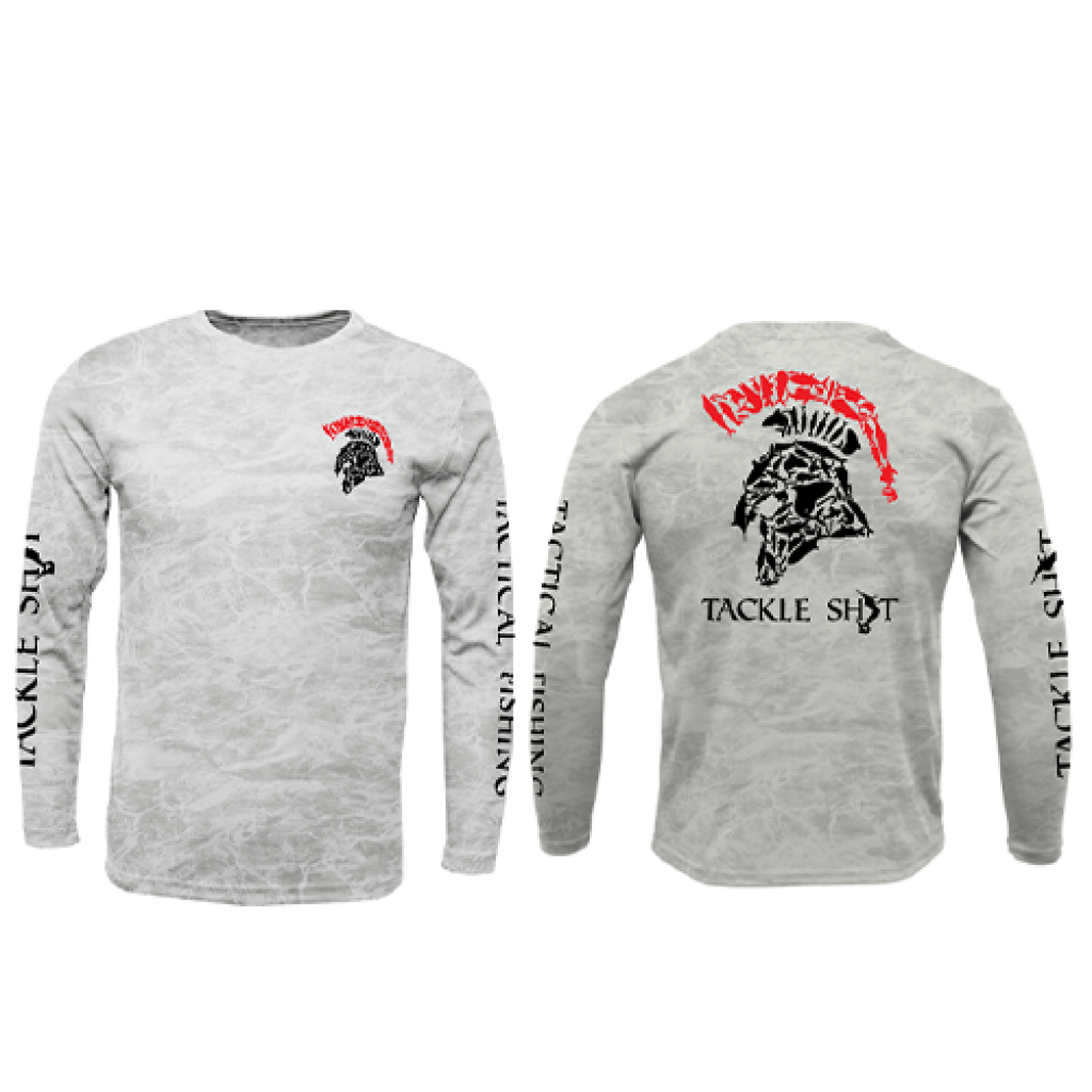 Tackle Shit Spartan Fish Head Adult Mossy Oak Elements XT Long Sleeve ...