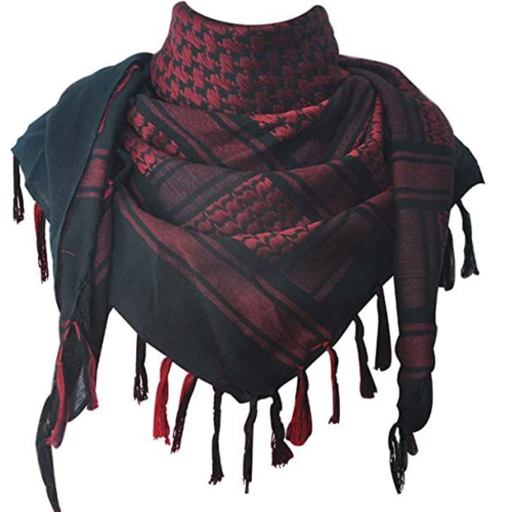 Tactical Shemagh Black/Red - Sig Glockincolt