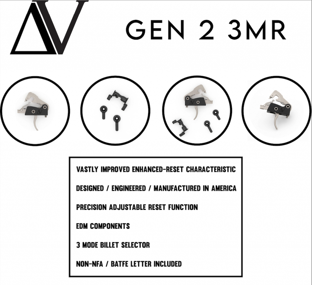Relentless Triggers Delta V Gen 2 3MR Trigger - Sig Glockincolt